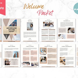 New Hire Welcome Packet, New Employee Guide, Employee Welcome Package ...