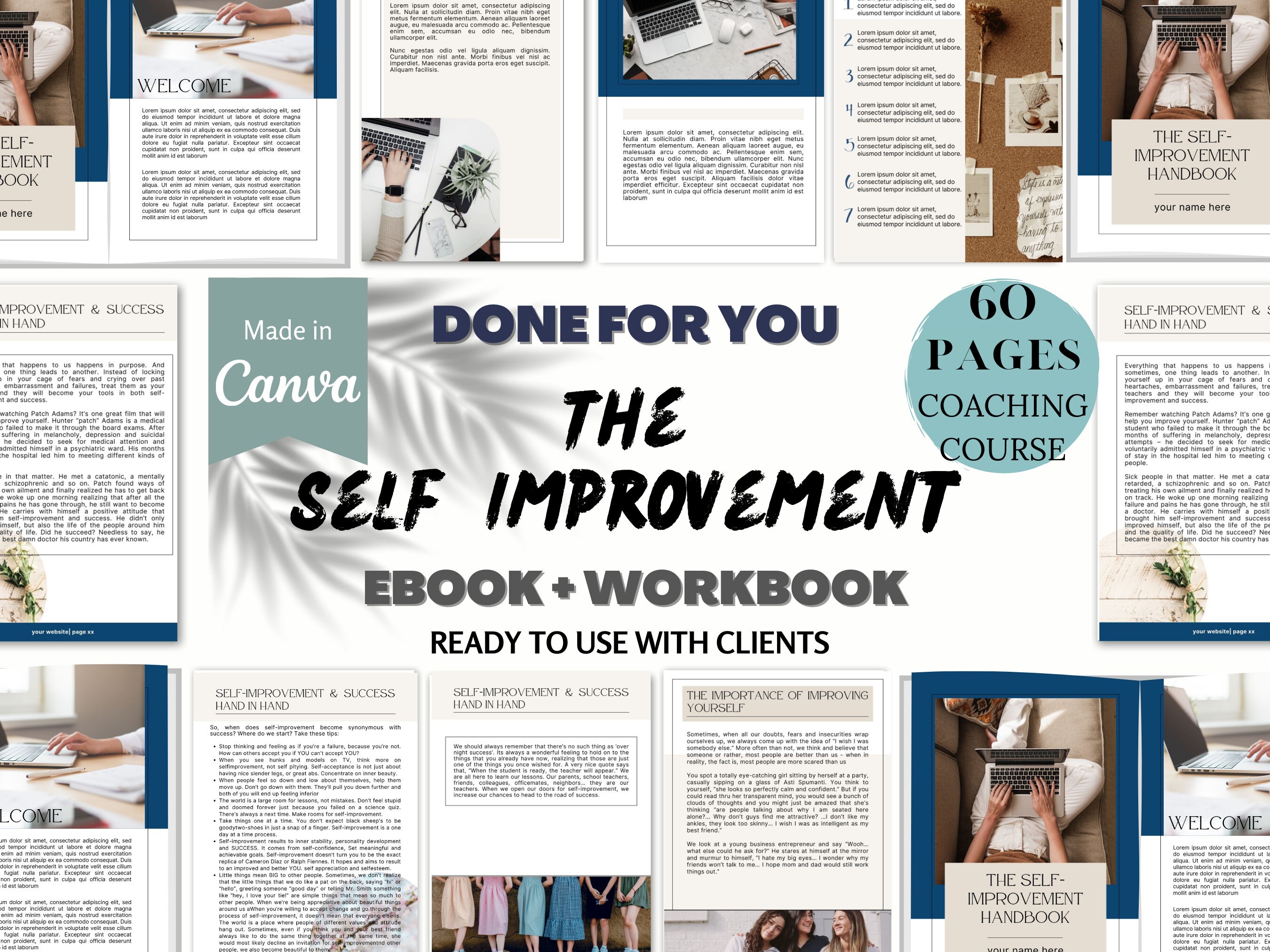 Done for You Ebook, Self Improvement, Lead Magnet, Brandable Workbook ...