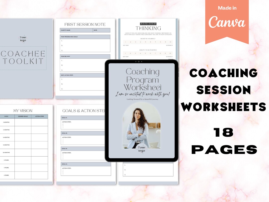Done for You Coaching Session Worksheets, Coaching Toolkit, Coaching ...