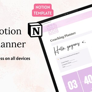 Notion Coaching Planner, Notion Dashboard, Notion Template for Coaches: Plan, Track, and Inspire ...