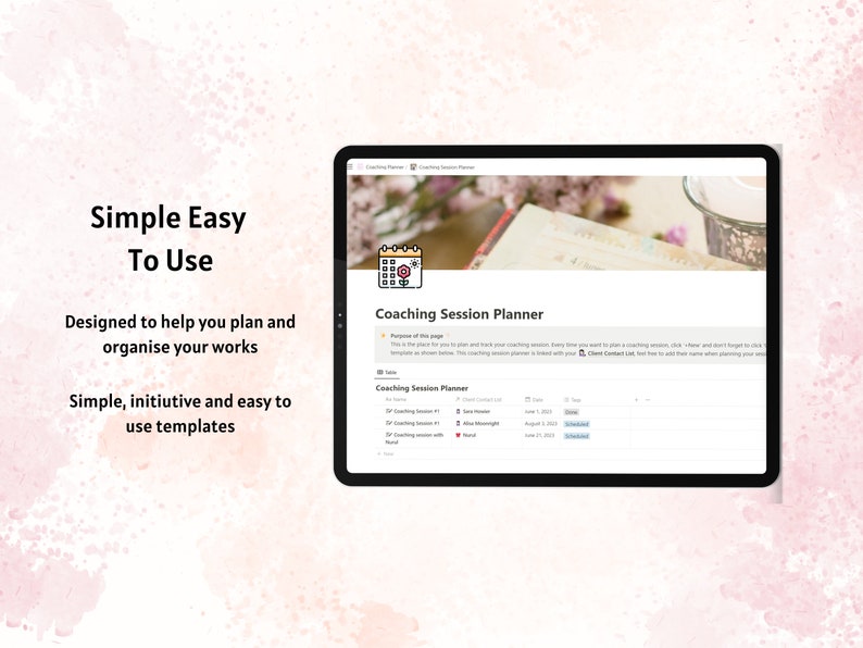 Notion Coaching Planner, Notion Dashboard, Notion Template for Coaches: Plan, Track, and Inspire ...