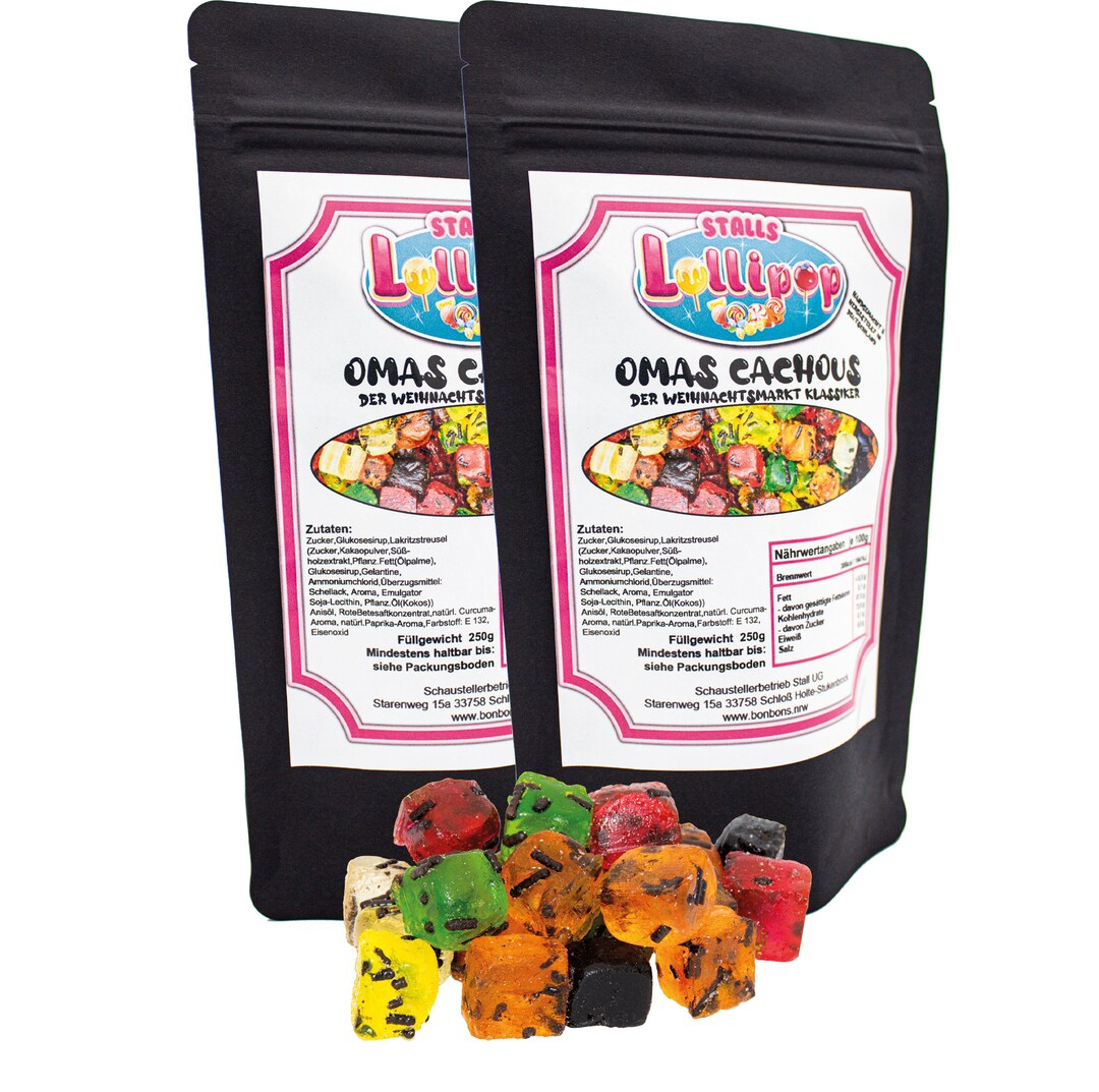 500g Handmade Cachou Candies Candies With Anise-liquorice Flavor Double ...