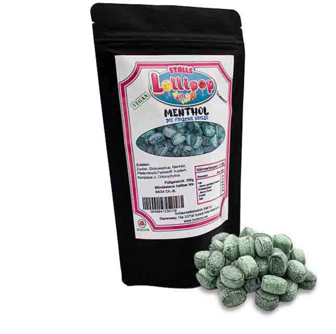 Menthol Candies - Delicious Herbal Sweets 250g From Stalls Lollipop - Etsy