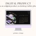 2022 Monthly Calendar Digital Printable Modern Black Elegant Dark ...
