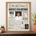 45th Birthday Newspaper Poster 45th Birthday Gift for Men or - Etsy