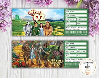 Wizard of Oz Ticket | Etsy