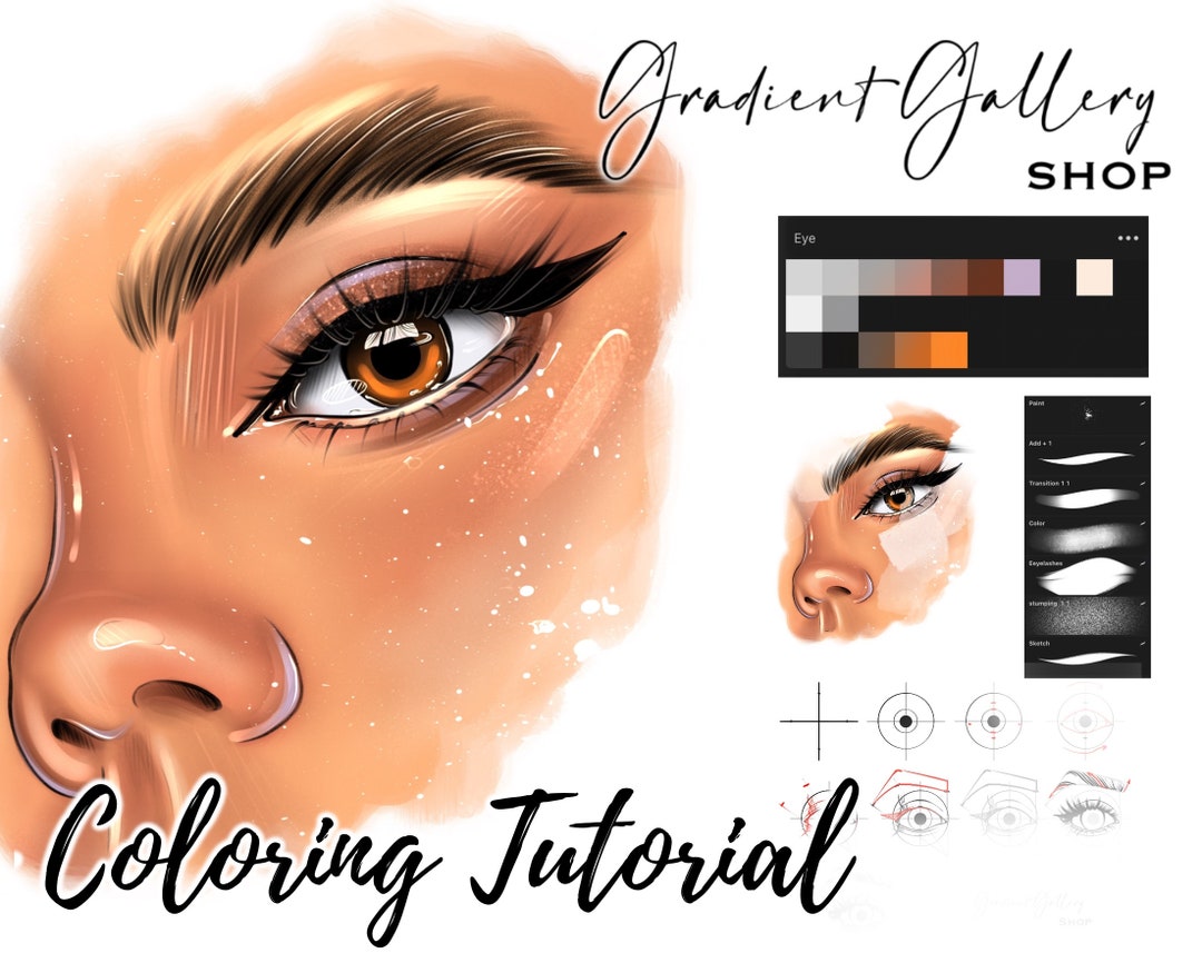 Procreate Coloring Tutorial Beginner Artists Coloring - Etsy