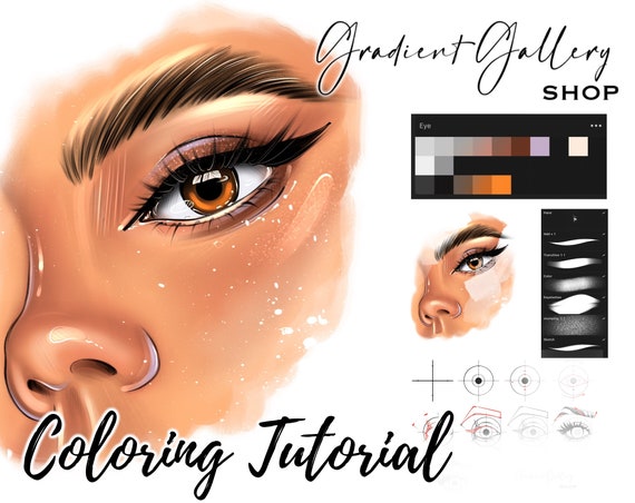 Procreate Coloring Tutorial Beginner Artists Coloring | Etsy
