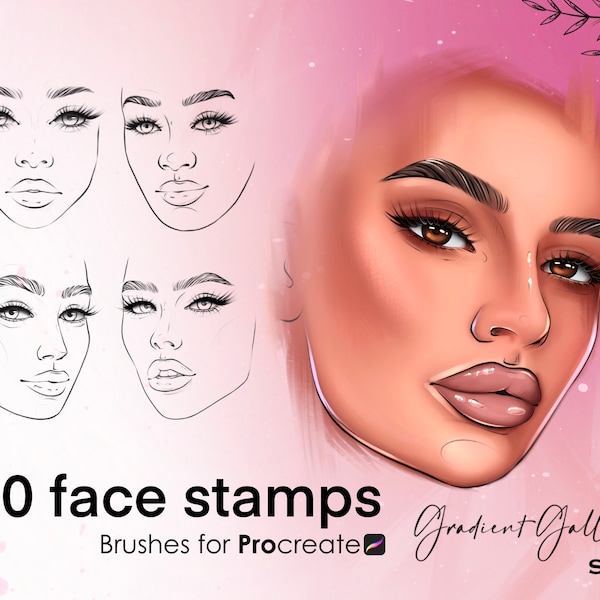 Procreate Face Stamp - Etsy
