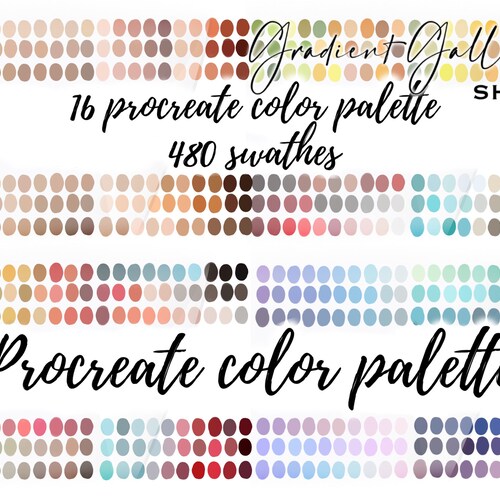 Basic Skin Tones Procreate Color Palette Bundle Ipad - Etsy