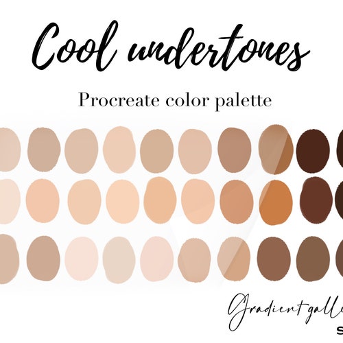 Basic Skin Tones Procreate Color Palette Bundle Ipad - Etsy