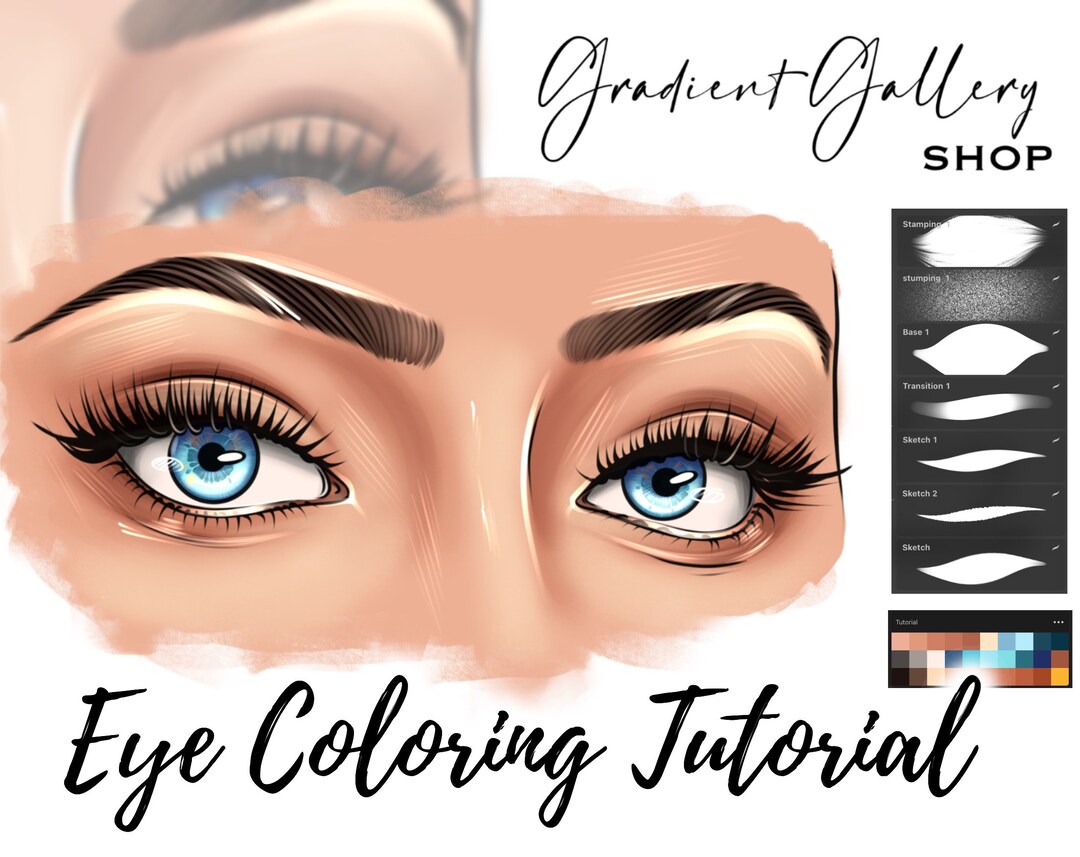 Procreate Eye Coloring Tutorial Beginner Artists Coloring Procreate ...