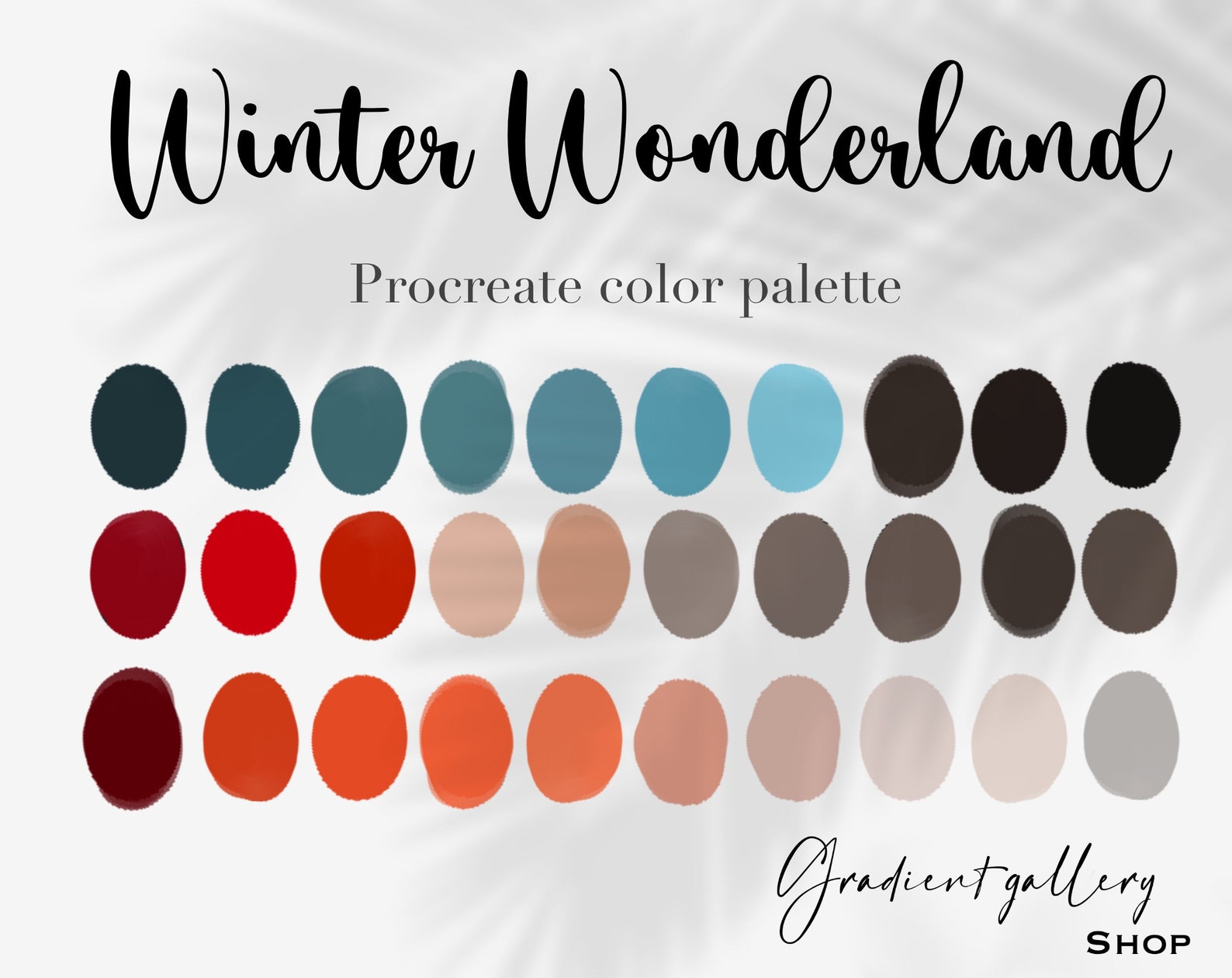 Christmas Procreate Color Palette Bundle Ipad Procreate | Etsy