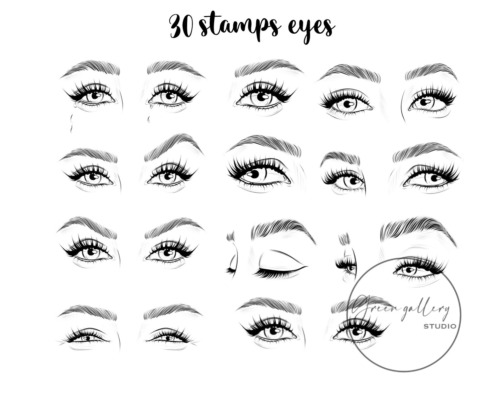 Procreate Full Face Brushes Set Face Templates Set for - Etsy