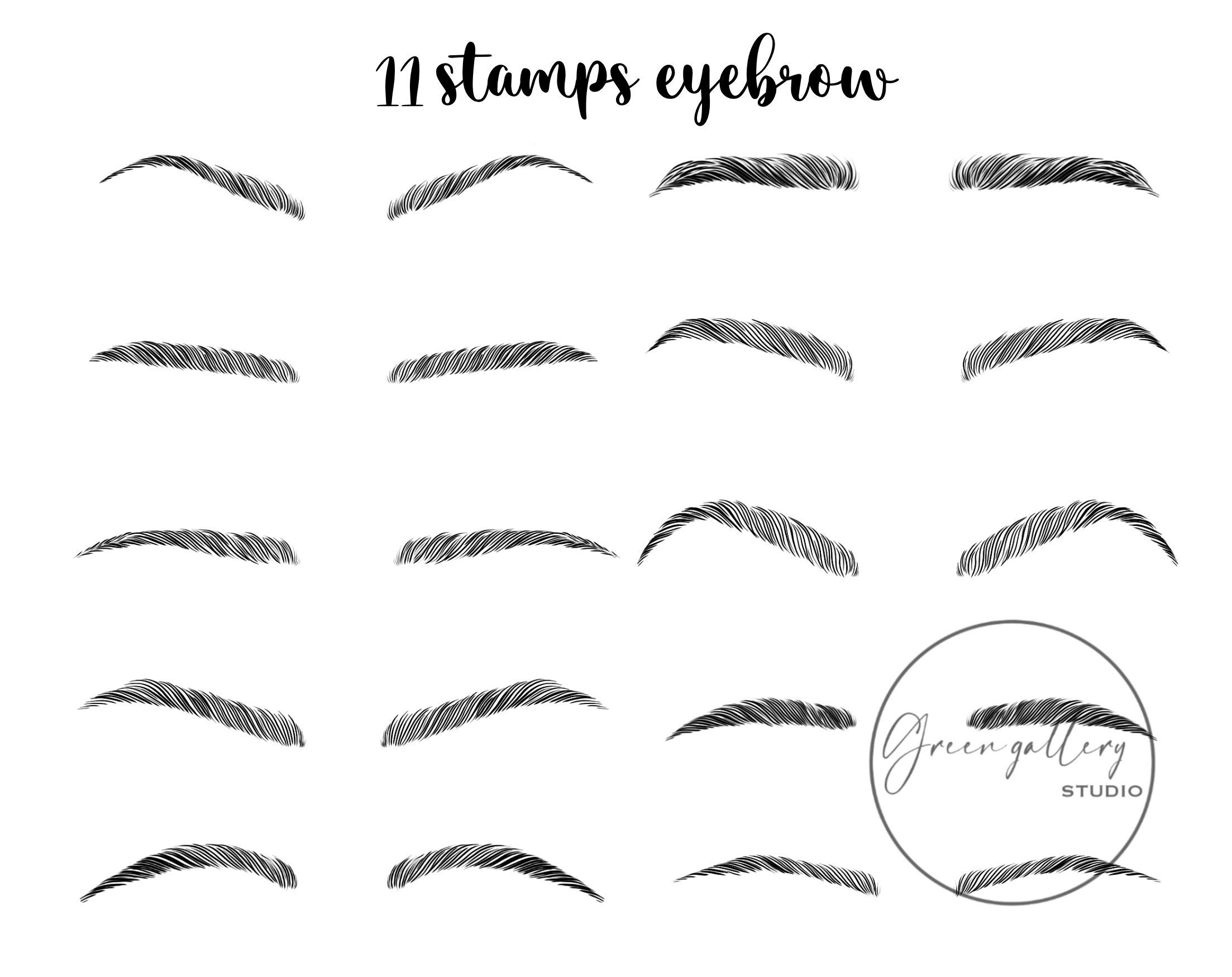 Face Stamps Set Procreate Procreate Full Face Brushes Set - Etsy