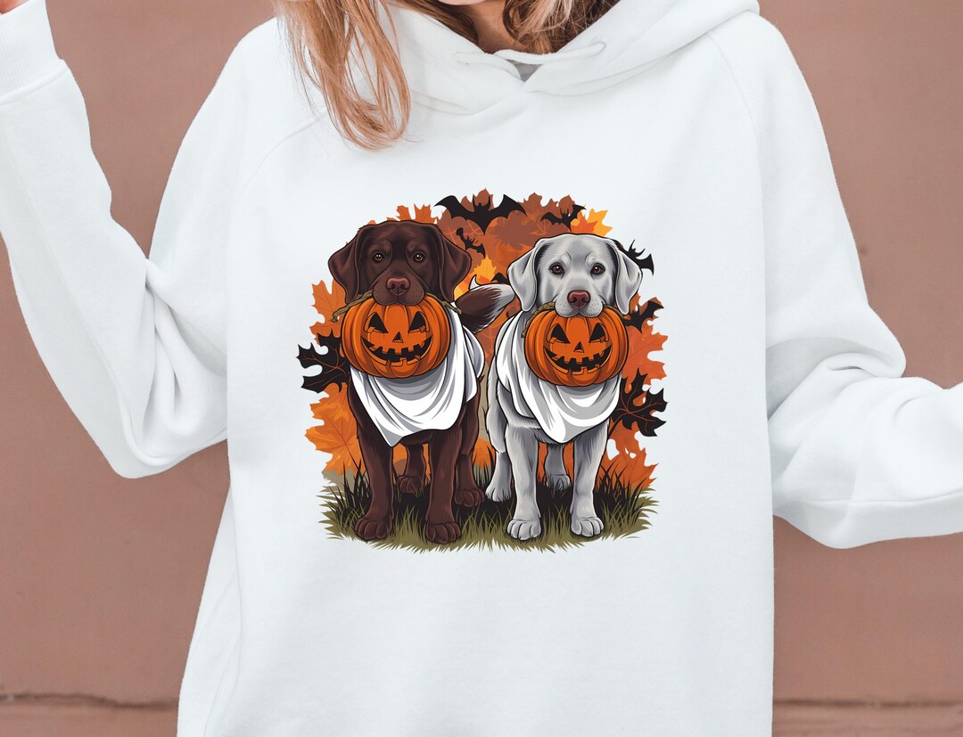 3 Set Bundle Labrador Halloween PNG, Chocolate & Silver Labradors, Pet ...