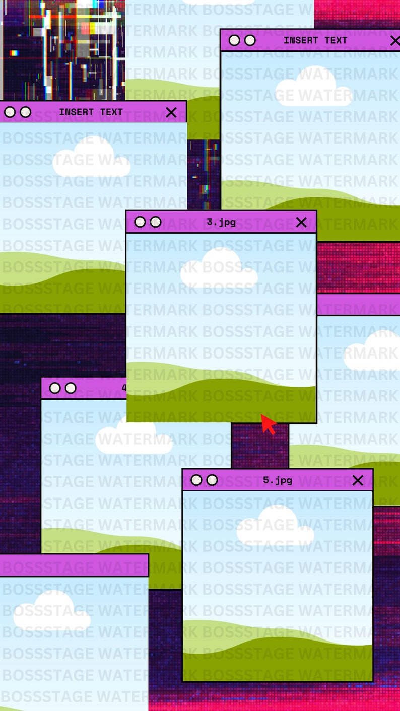 Version 2. 5 PACK Y2K Glitched Windows XP Limewire Social Media ...