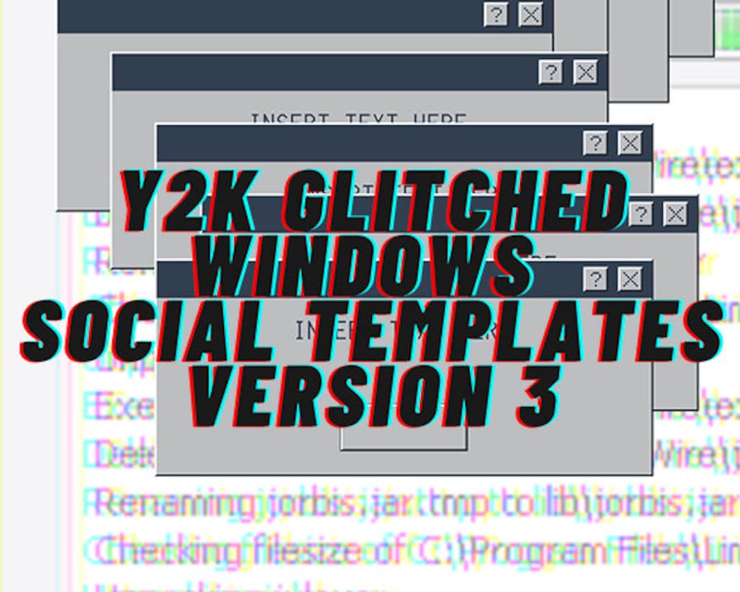 Version 3. 5 PACK Y2K Glitched Windows XP Limewire Social Media ...