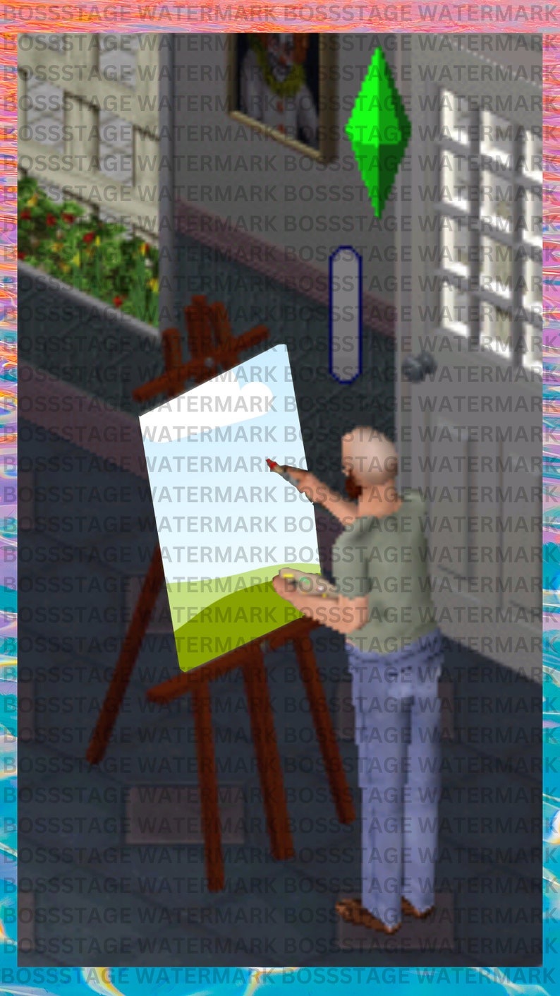 The Sims 1 Pack 1/4 - 5 Social Templates 9x16 for Instagram Bespoke ...