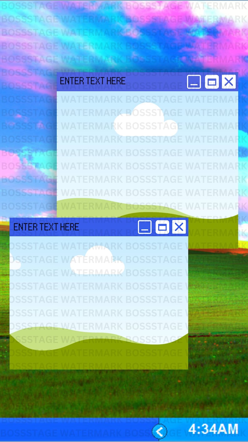 Version 2. 5 PACK Y2K Glitched Windows XP Limewire Social Media Instagram Canva Editable ...