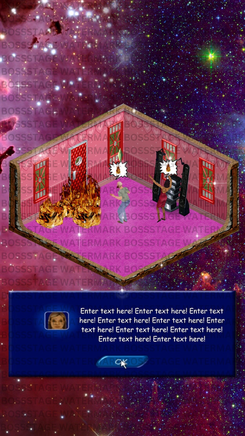 The Sims 1 Pack 2/4 - 5 Social Templates 9x16 for Instagram Bespoke ...