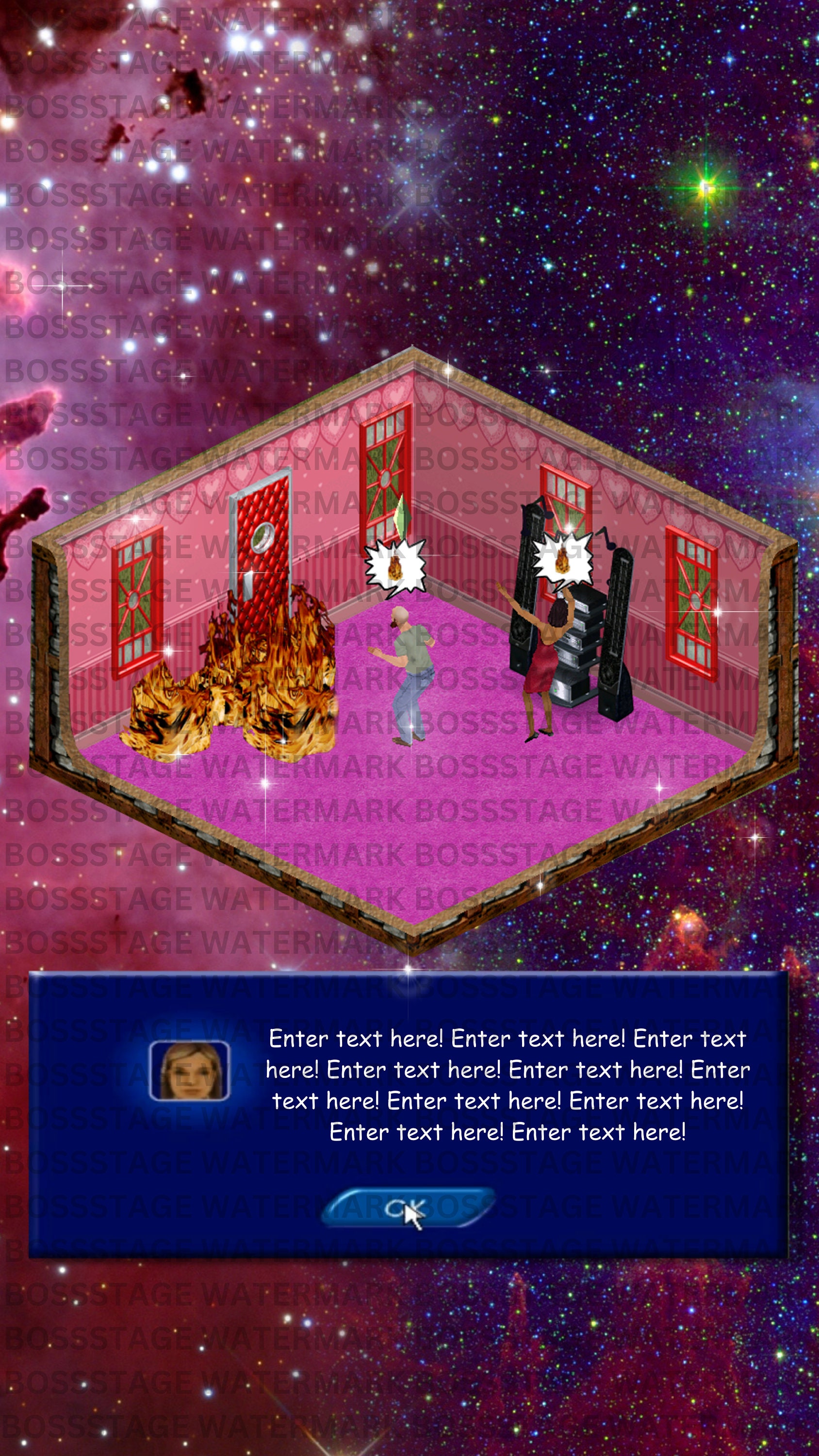 The Sims 1 Pack 2/4 - 5 Social Templates 9x16 for Instagram Bespoke ...