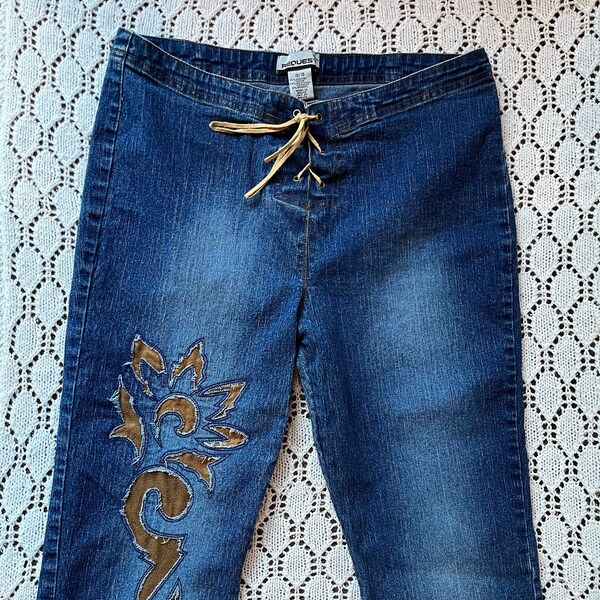 Lace up Jeans - Etsy