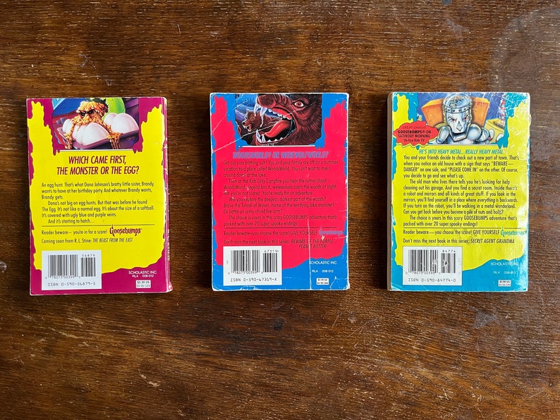 90s First Edition Goosebumps Books R. L. Stine Original - Etsy