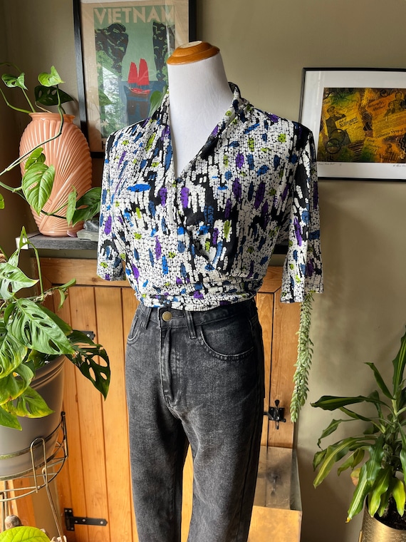 vintage 80s abstract splash - Gem