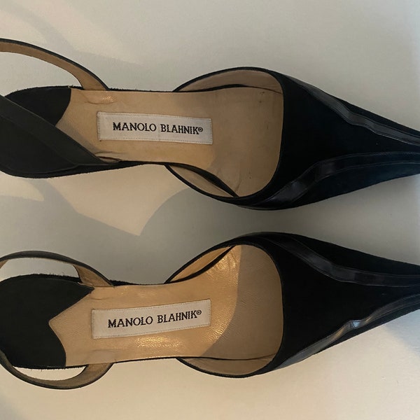 Manolo Blahnik Vintage Heels - Etsy