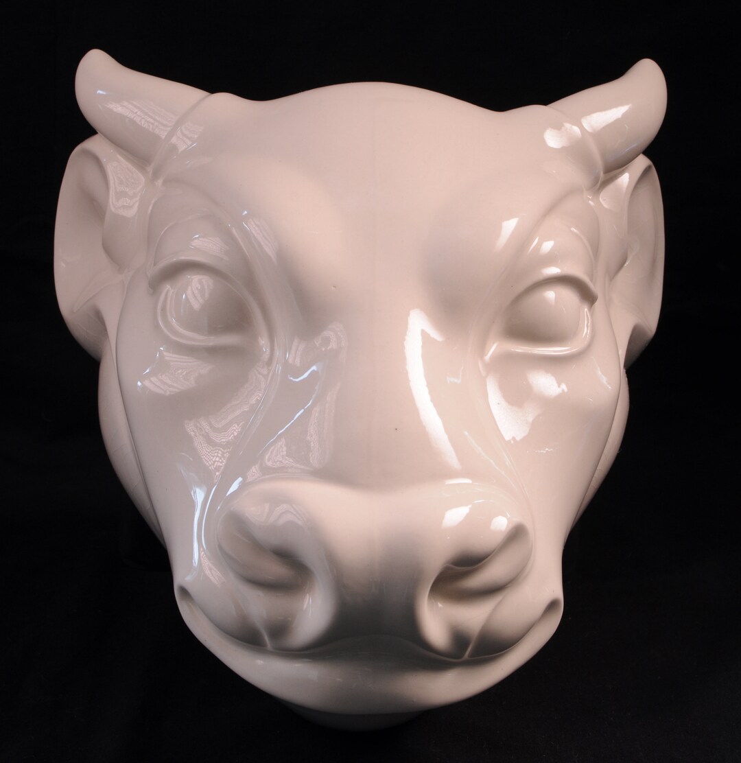 Bull. Ох, Sculpture, порцелан бык, Home Decor, Minimalist - Etsy