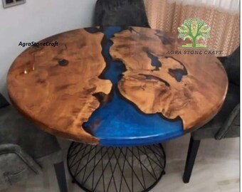 Custom Round River Table - Etsy