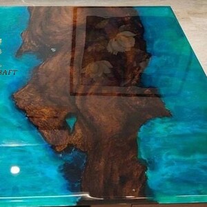 Epoxy Table Top Beach Wave Epoxy Table Live Edge Epoxy Dine - Etsy