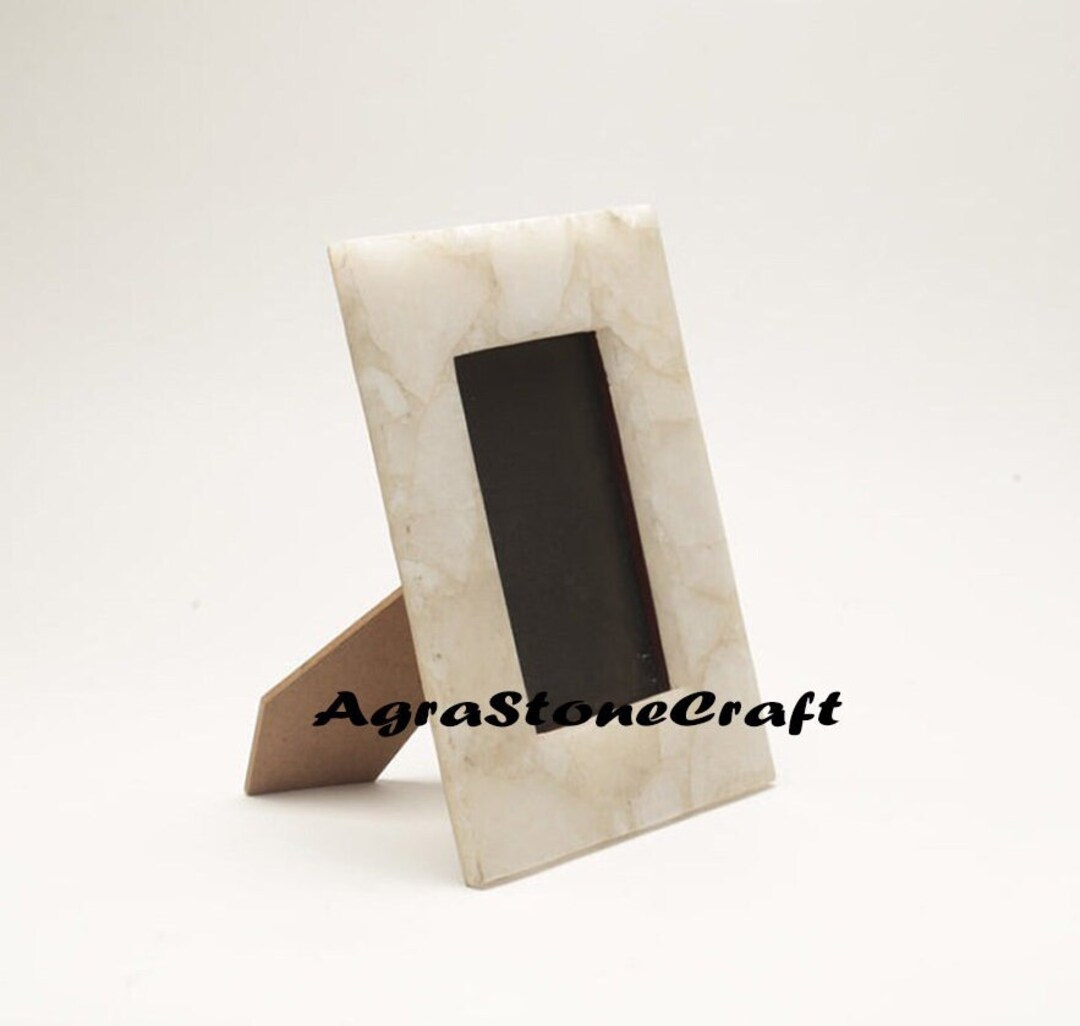 White Quartz Stone Photo Frame Family Picture Frame Gift - Etsy