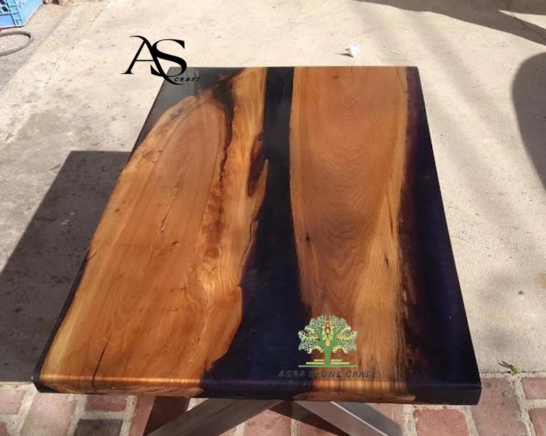 Epoxy Risen Table Top Epoxy Coffee Table Live Edge Dining - Etsy