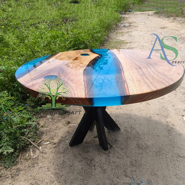 Round Epoxy Table - Etsy
