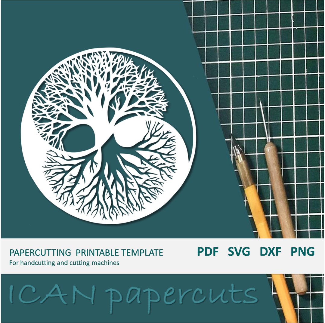 Tree of Life - Papercut Template - Handcut / Pdf File / Papercutting ...
