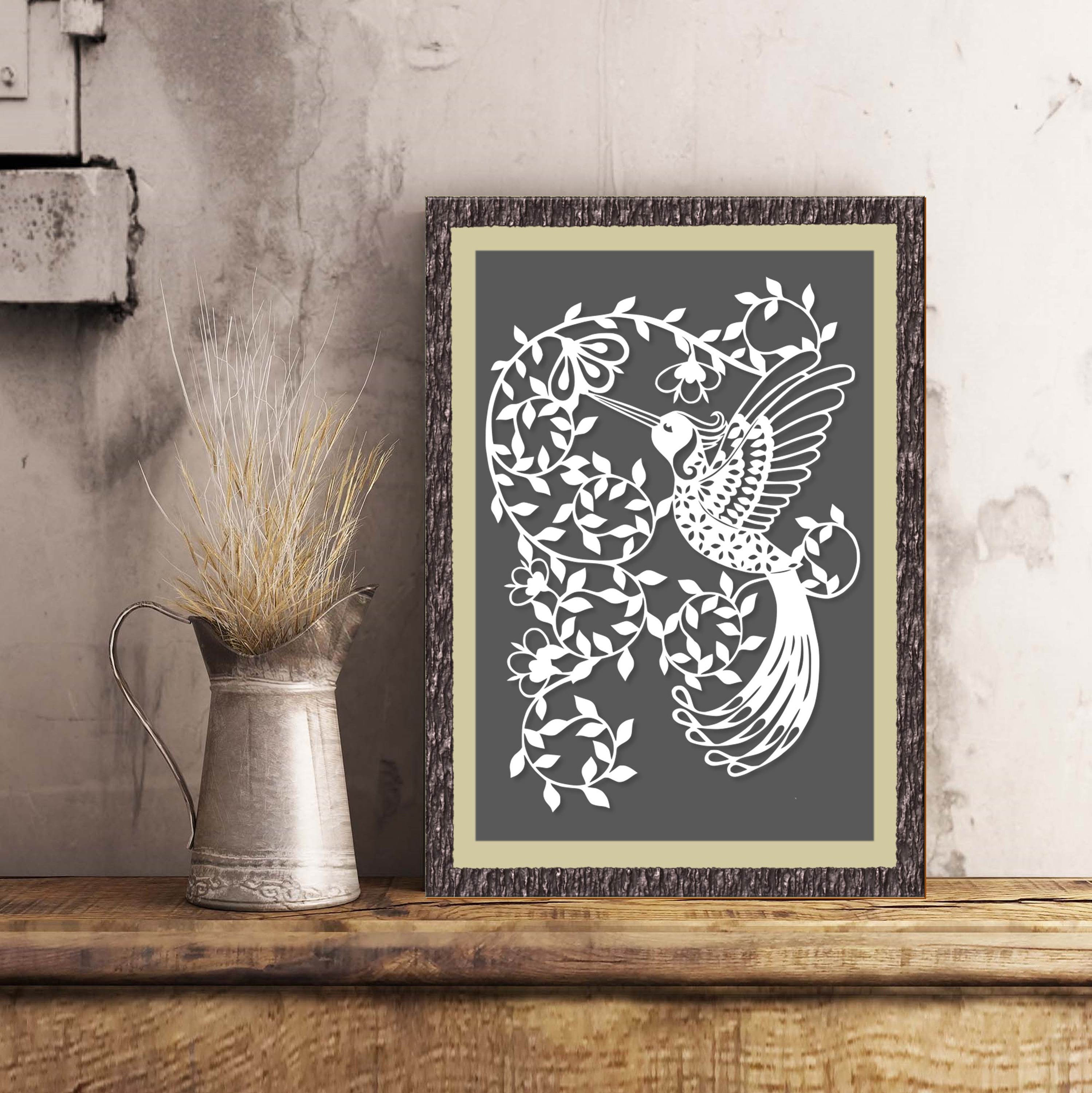 Hummingbird - Papercut Template - Handcut / Pdf File / Svg File ...