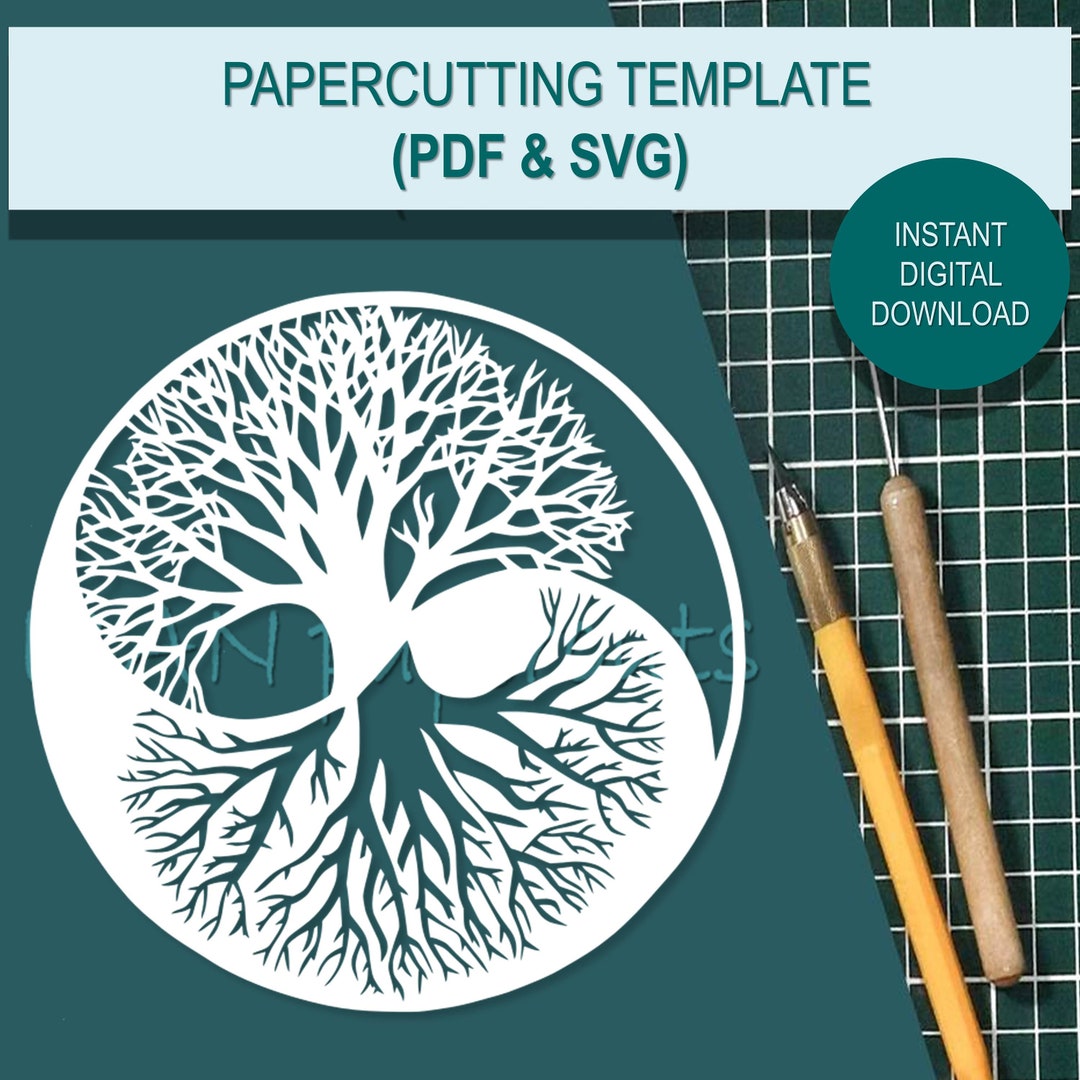 Tree of Life Papercut Template Handcut / Pdf File / Papercutting / DIY ...