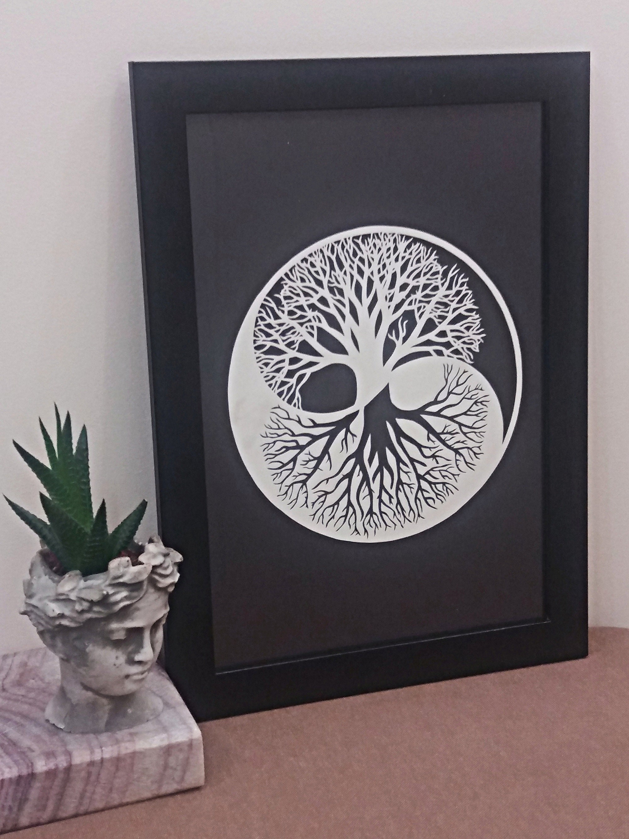 Tree of Life Pattern Papercut Template Handcut / Jpg File / | Etsy