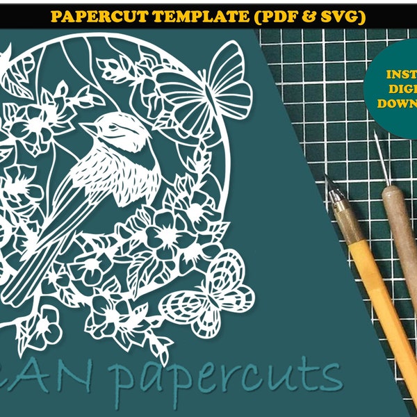 Papercut Template - Etsy