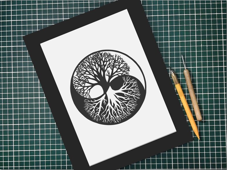Tree of Life Pattern Papercut Template Handcut / Pdf File / - Etsy