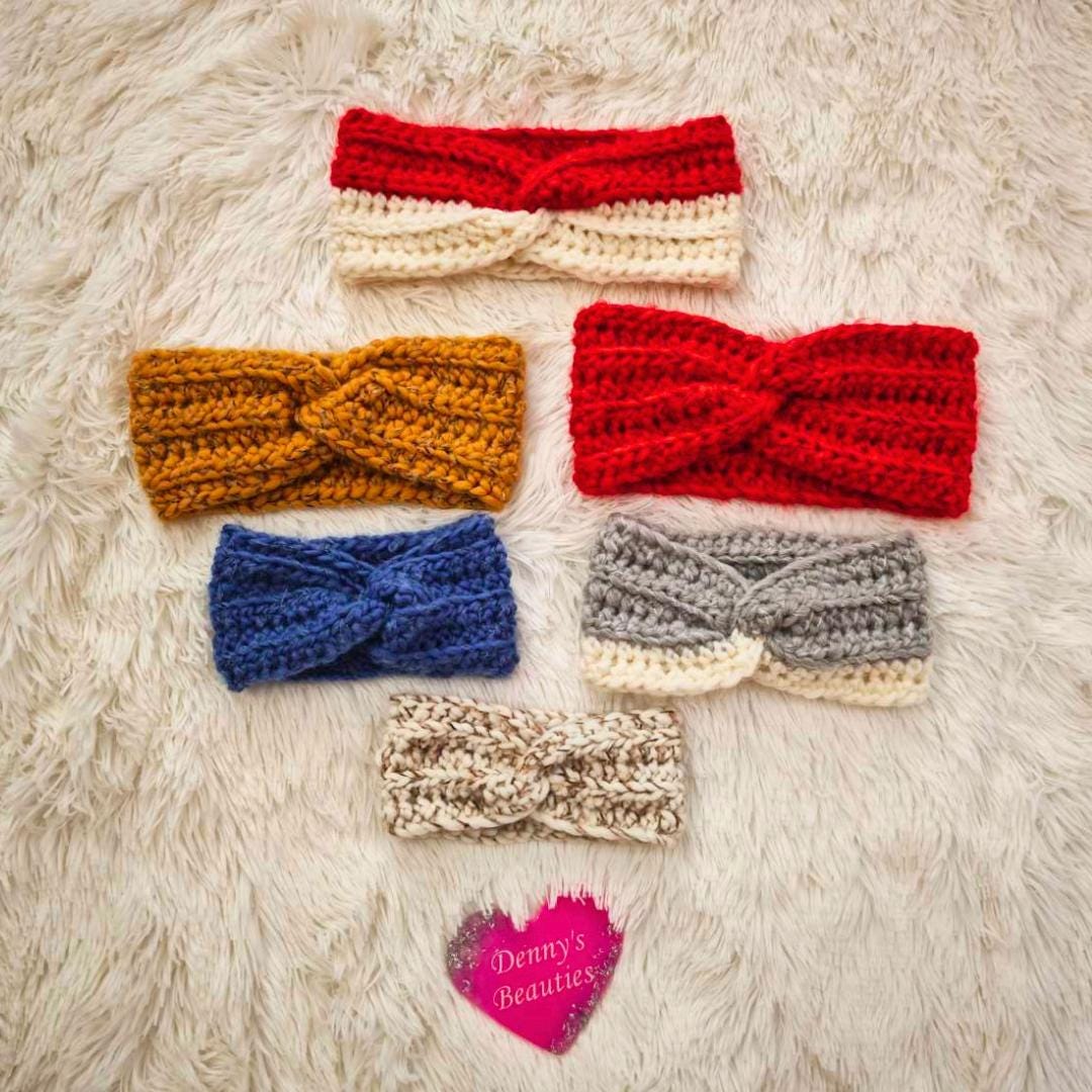 CROCHET PATTERN & VIDEO Aria Crochet Set Pattern, Quick Ribbed Headband ...