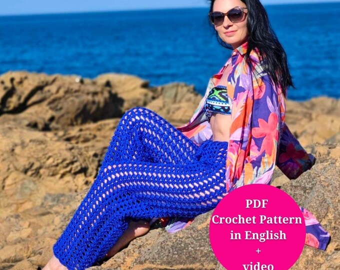 Sally Stripes Crochet Pants Pattern - Etsy Canada