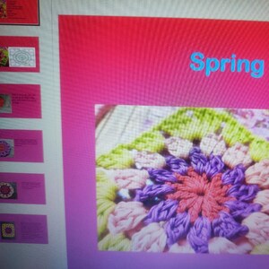 EASY PATTERN Spring Granny Square in PDF , Crochet Granny Square ...