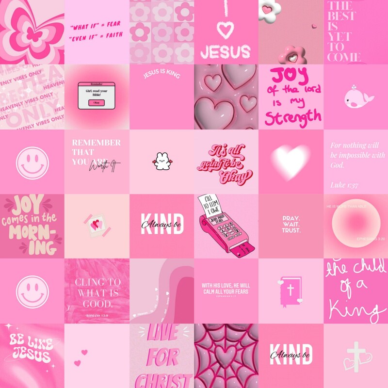 God Pink Wallpaper - Etsy