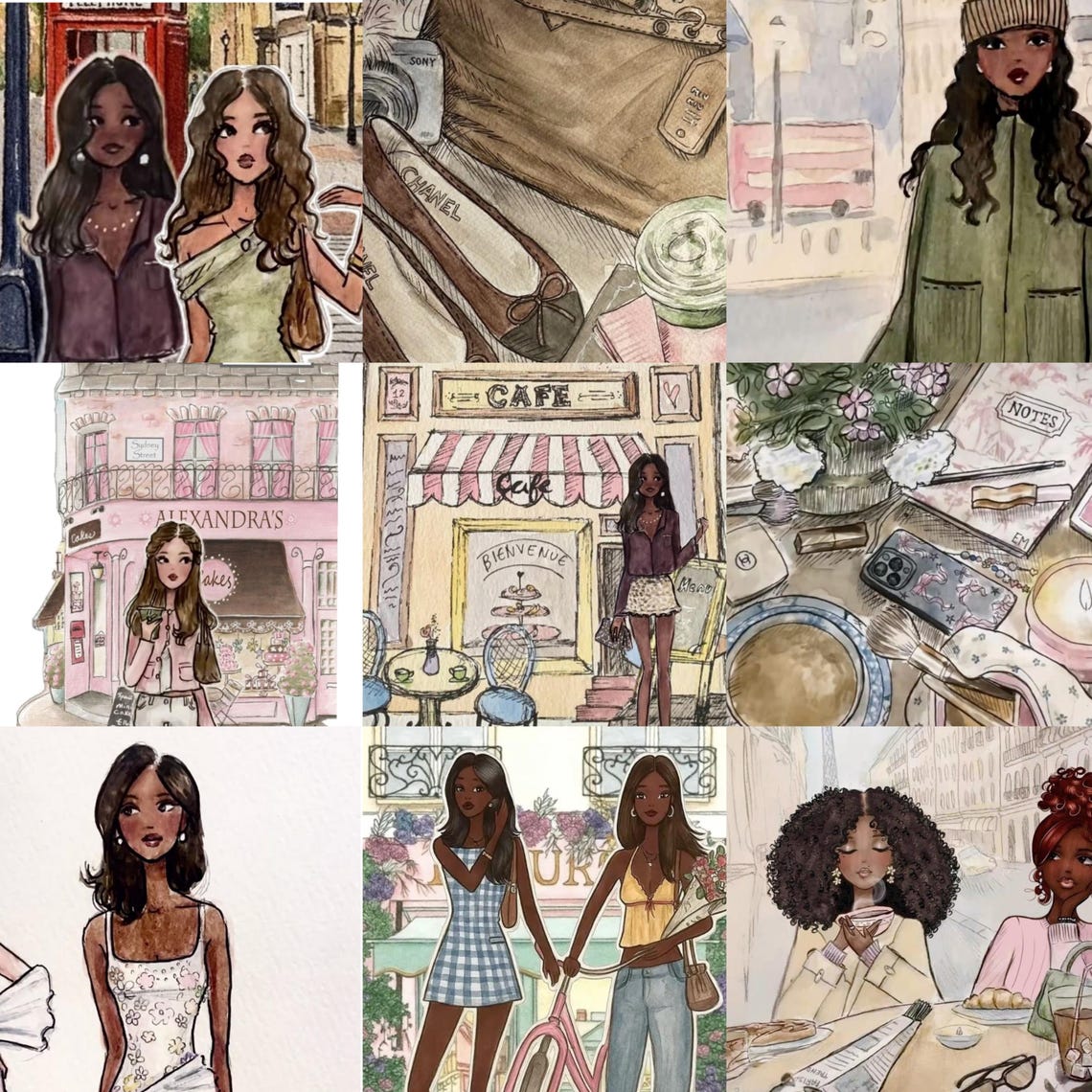 60 Digital Black Girl Shoe Diva Aesthetic Wall Collage Kit - Etsy