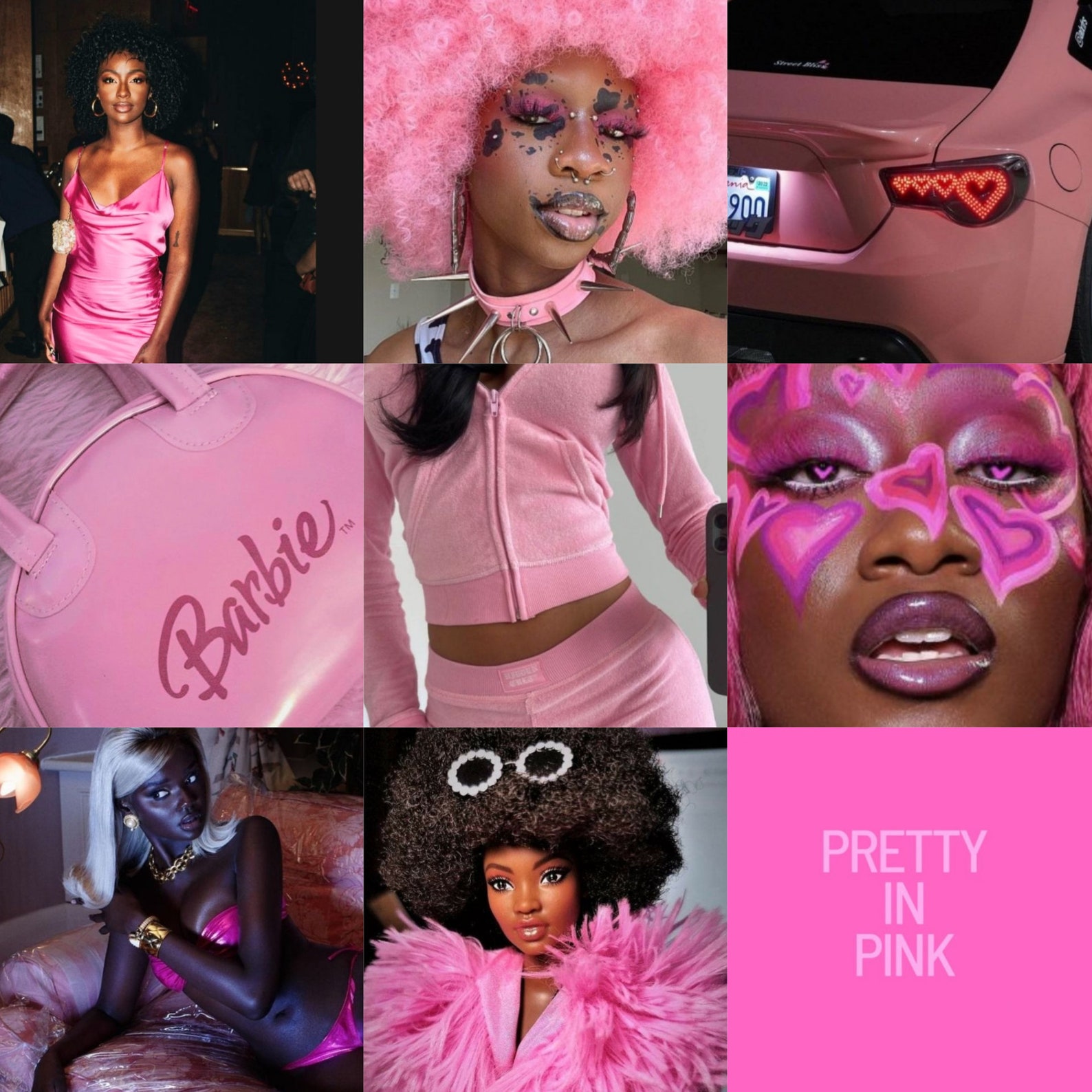 30-60 Physical Black Girl Pink Aesthetic Wall Collage Kit - Etsy