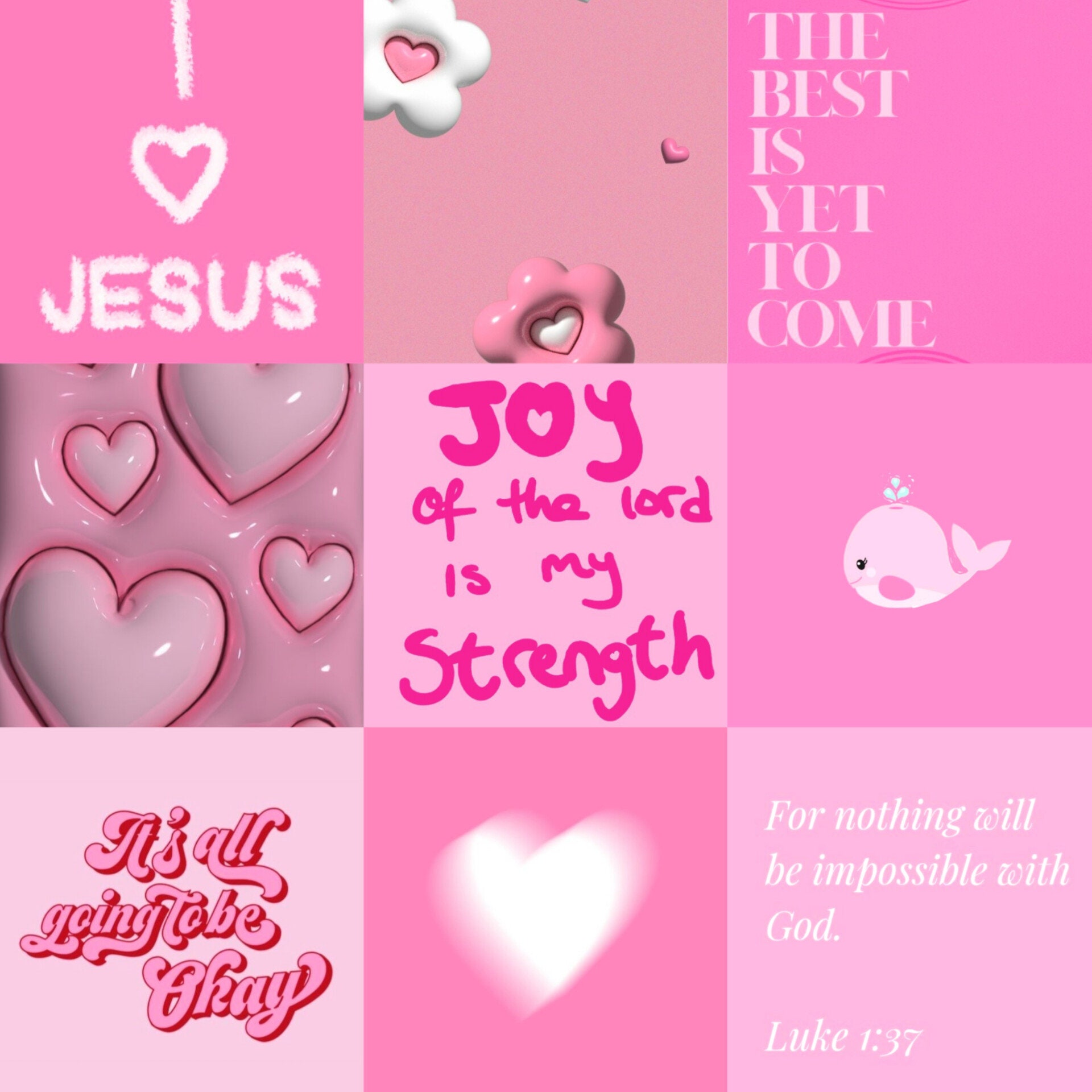 30-60 Physical Pink Christian Aesthetic Wall Collage Kit - Etsy