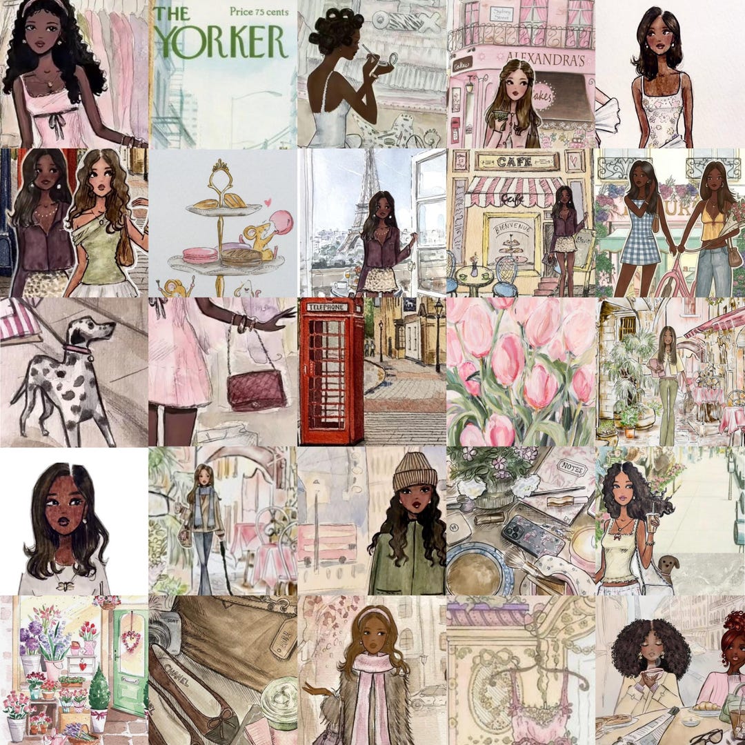 60 Digital Black Girl Shoe Diva Aesthetic Wall Collage Kit - Etsy